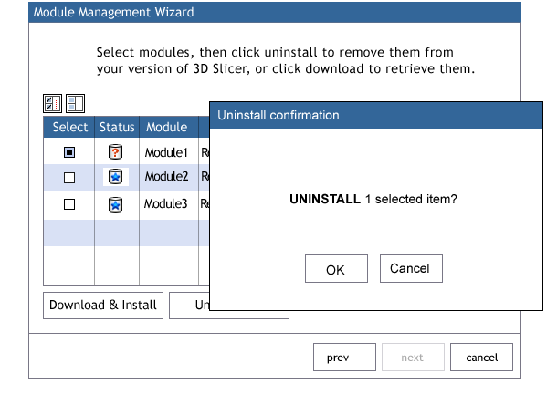 Slicer3:UIDesign:WorkingProblems:ModuleManagementWizard:Draft1 - Slicer ...