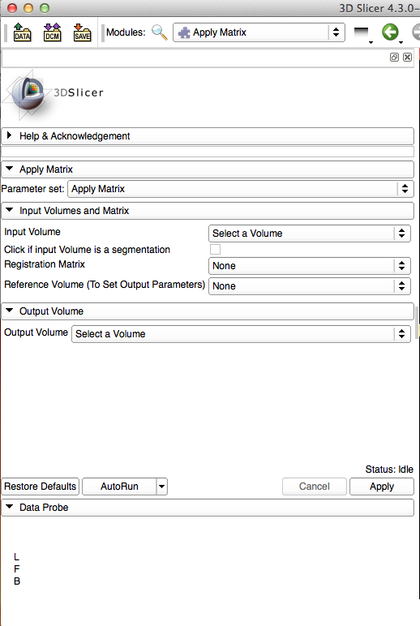 Documentation/4.4/Modules/ApplyRegistrationMatrix - Slicer Wiki