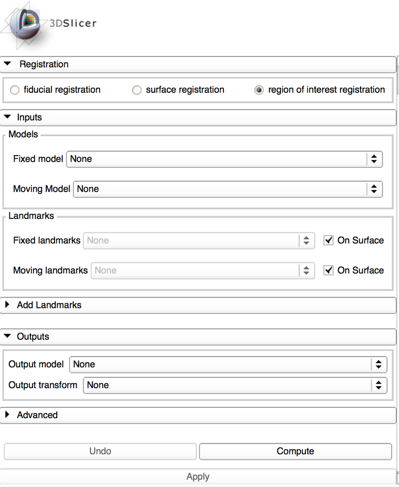 Documentation/4.10/Modules/SurfaceRegistration - Slicer Wiki